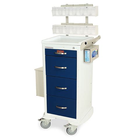 M Series Tall Mobile Phlebotomy Workstation With Md18 Phb Accessory