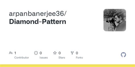 Github Arpanbanerjee36diamond Pattern