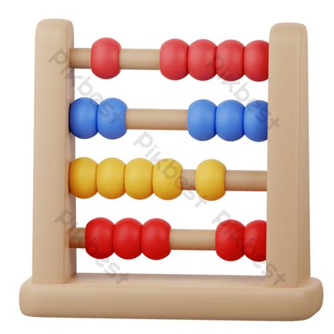 3d Illustration Of Abacus Png Images Ai Free Download Pikbest