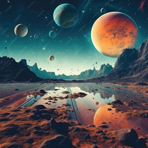 디지털 아트 은하 Ai 생성 이미지