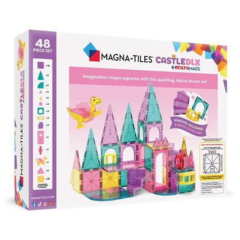 Magna Tiles Castle Deluxe 48 Piece Set Birdies