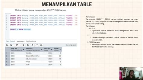 Mengoperasikan Database Di Pgadmin4 Uts Pemograman Pl Sql Youtube