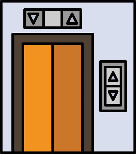 Lift Building Construction Flat Color Icon Vector Icon Banner Template 13131908 Vector Art At