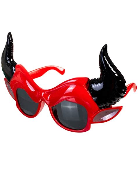 Red Devil Face Costume Glasses Devil Glasses Halloween Accessory