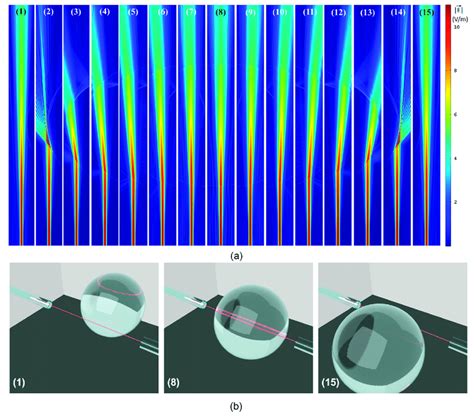 A Magnitude Of The Electric Field Vector For 15 Different Positions Download Scientific