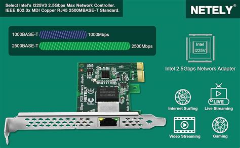 Netely Pcie 2 5gbps Ethernet Adapter For Windows 10 11 64bit And Windows Server 2019