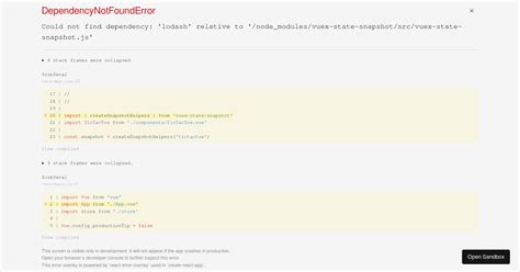 vuex state snapshot example codesandbox