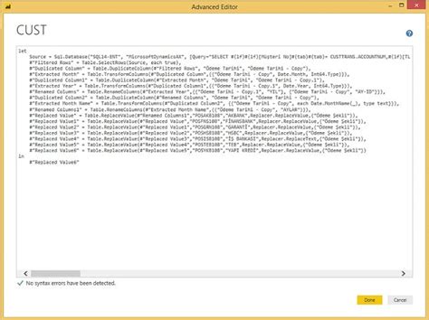 Query Editor Query Menu Sorgu D Zenleyicisi Sorgu Men S Powerzeka