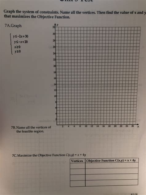 Solved Graph The System Of Constraints Name All The