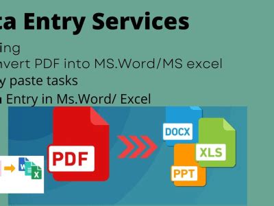 PDF Image Screenshot Converted In Word Excel Upwork