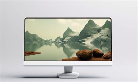 Premium Photo Realistic Computer Monitor Mockup