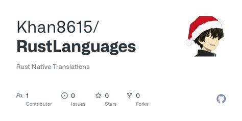 GitHub Khan8615 RustLanguages Rust Native Translations
