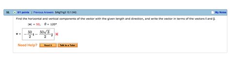 solved find the horizontal and vertical components of the