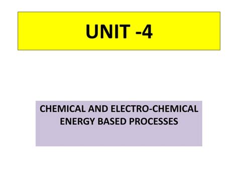 Unit 4 Advanced Nano Finishing Processes Pptx Chemistry Science