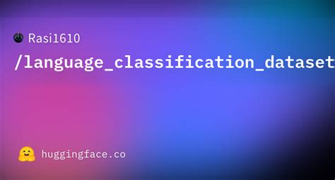 rasi1610 language classification dataset · datasets at hugging face