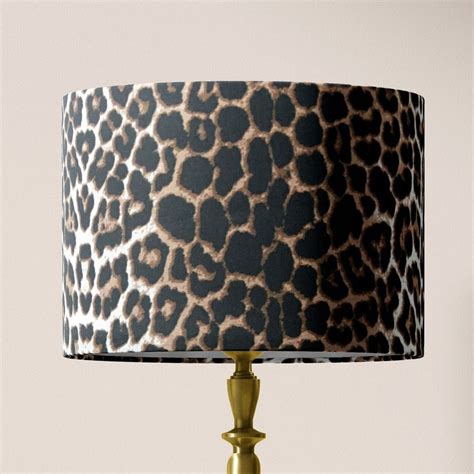 Animal Lampshade Leopard Print Lamp Shade Cheetah Light Shade Brown