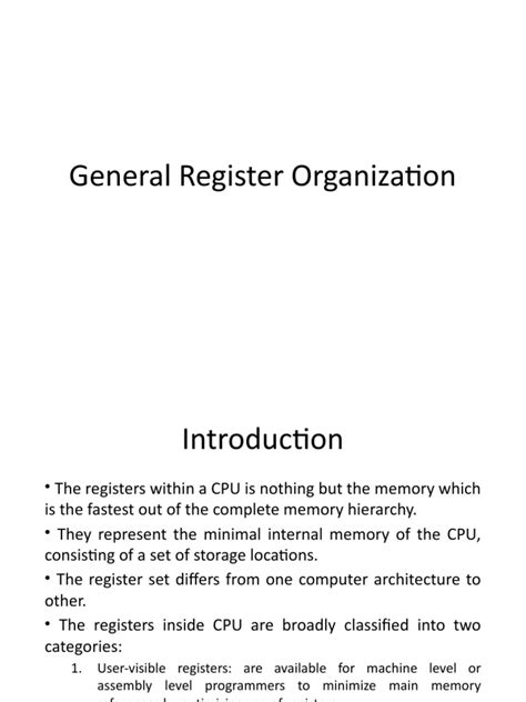 general register based cpu organization 4 download free pdf central