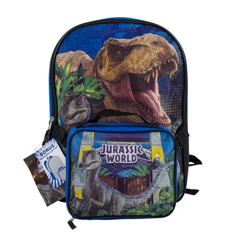 Wholesale Jurassic World Backpack W Lunch Bag Multicolor