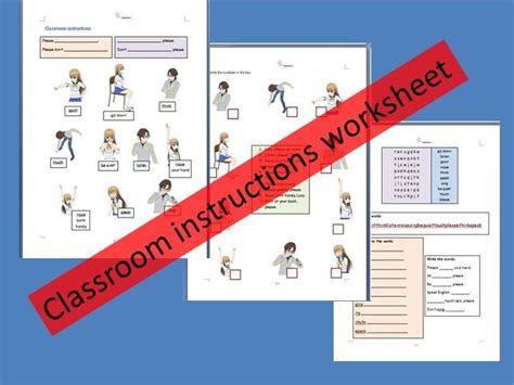 Classroom Instructions Worksheet Teaching Resources Classroom