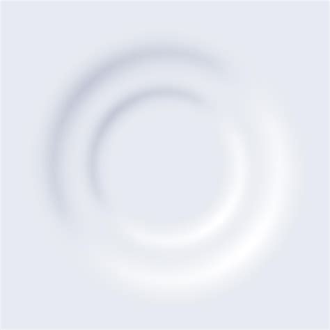 Premium Vector Neumorphism Style Circle White Button With Shadow