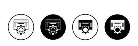technical icon set tool repair configuration vector image