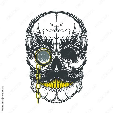 Gold Teeth Skull