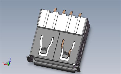 Usb接口设计模型 Solidworks 2012 模型图纸下载 懒石网