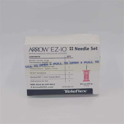 Arrow® Ez Io® Needle Set 15 Mm Intraosseous Access Emergency Medicine Teleflex Us Site