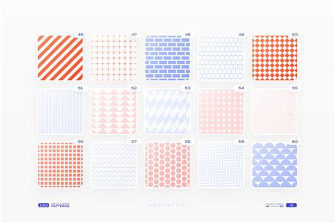 150 Geometric Seamless Patterns Collection On Yellow Images Creative Store 131195