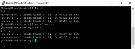 [linux command 6] rm 명령어 사용법 및 옵션