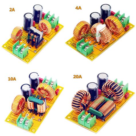 Dc Lc Power Filter Emi Anti Electromagnetic Interference Filter High Frequency Filter 2a 4a 10a