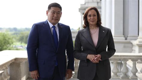 Ерөнхий сайд Л Оюун Эрдэнэ АНУ ын Дэд Ерөнхийлөгч Камала Харристай албан ёсны хэлэлцээ хийлээ