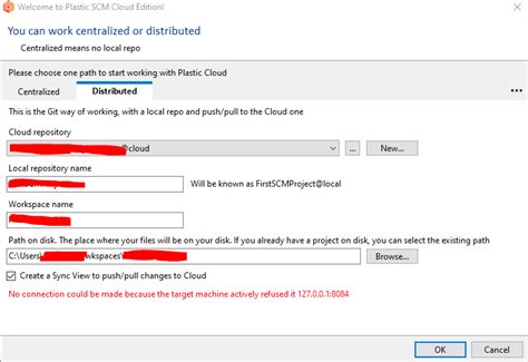 Plasticscm Issue No Connection Could Be Made Because The Target