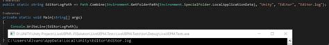 Logging Unity Editor Log File Path Doesnt Remain Static On