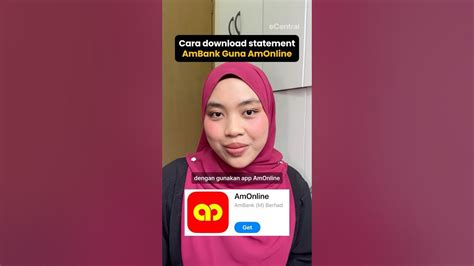 Cara Download Statement Ambank Online Guna App Amonline Perbankan Youtube