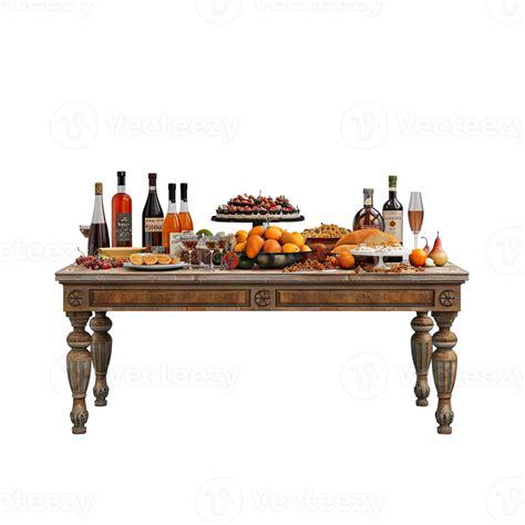 Buffet Table Full Of Food 49731923 Png