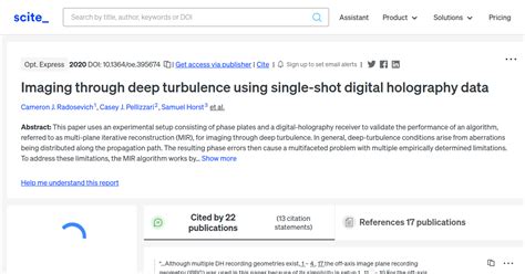 Imaging Through Deep Turbulence Using Single Shot Digital Holography Data
