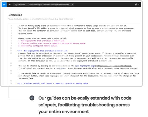 Remediation Guides For Incident Response Stackstate