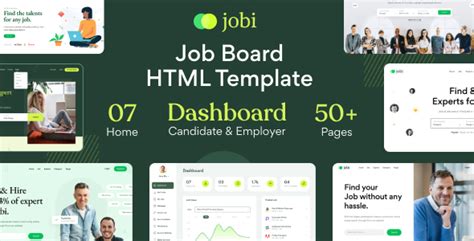 Jobi Responsive Job Board HTML Template Graphicfort