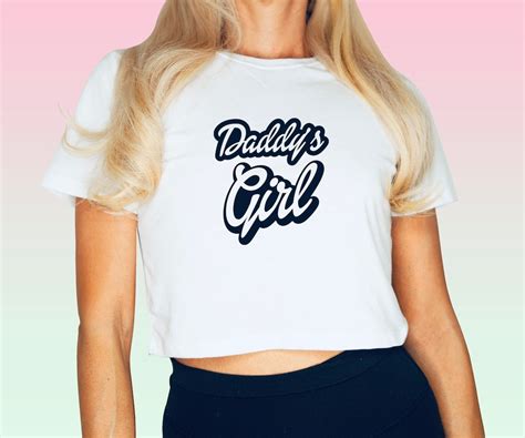 Daddys Girl Logo Crop Top Sexy Fetish Ddlg Clothing Bdsm