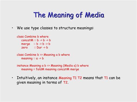 Ppt An Algebraic Theory Of Polymorphic Temporal Media Powerpoint Presentation Id4558974