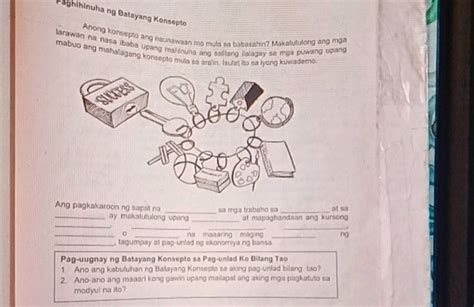 Paghihinuha ng Batayang Konsopto Anong | StudyX