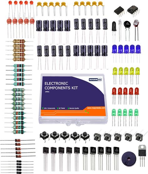Ilelec Electronic Components Kit With 150 Components Includes