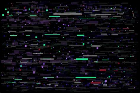 Platte Ontwerp Vhs Effect Achtergrond Gratis Vector