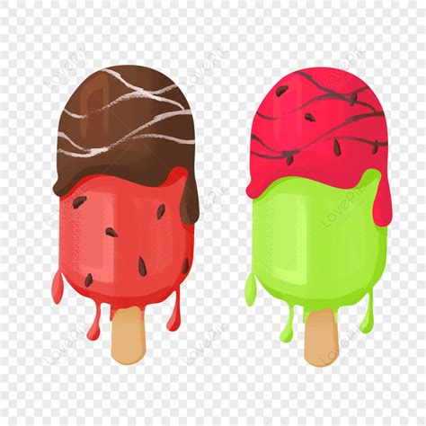 수박 아이스크림 Png 일러스트 무료 다운로드 Lovepik