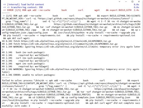 Docker 部署环境失败 Docker Compose Up D · Issue 907 · Zhayujiechatgpt On