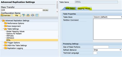 2516134 table structure tab missing in ltrs for table for indx like