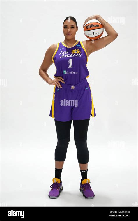 Los Angeles Sparks Center Liz Cambage 1 Poses During Media Day