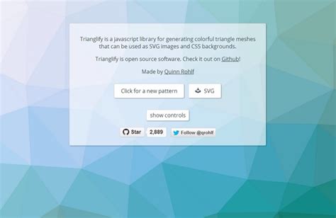 Generate Nice Svg Background Images With Trianglify Js Idevie