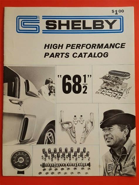 1968 5 19681 2 Shelby High Performance Parts Catalog Original And Rare
